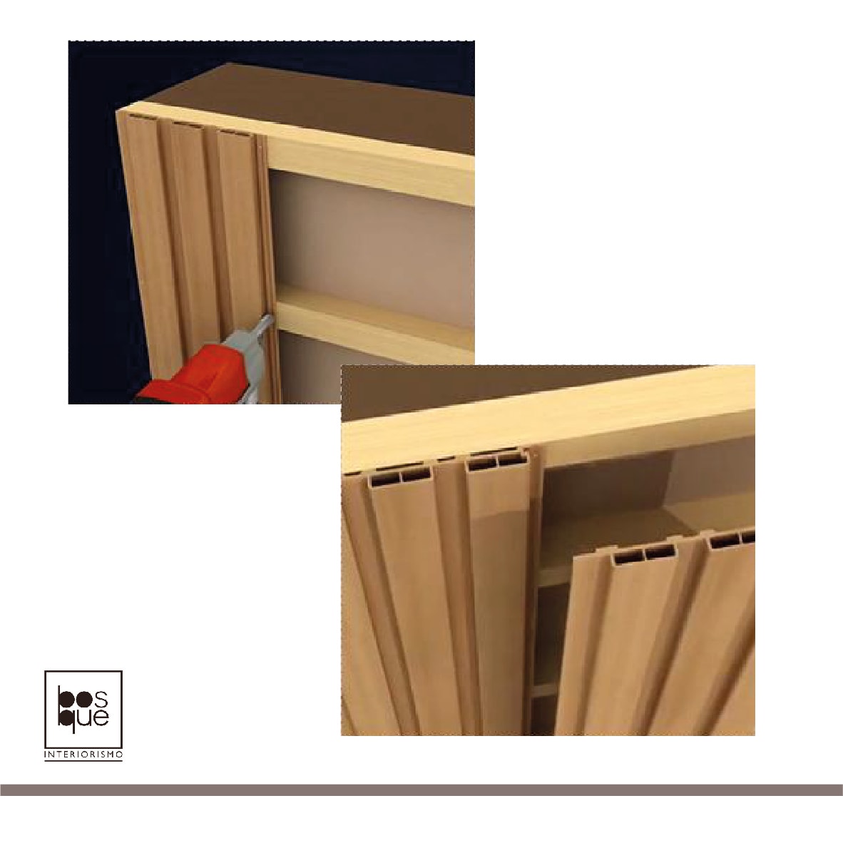 Panel PVC tipo madera - Largue Color Natural | Bosque Interiorismo