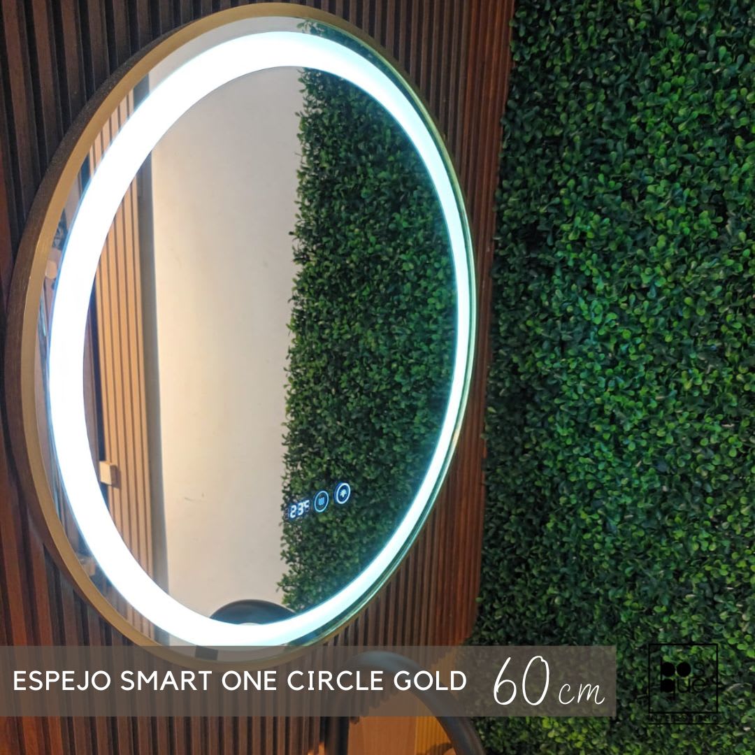 ESPEJO SMART ONE CIRCLE GOLD 60CM | Bosque Interiorismo