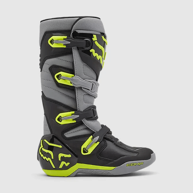 BOTAS FOX COMP GRIS AMARILLO | RideTec Motos & Bike Store