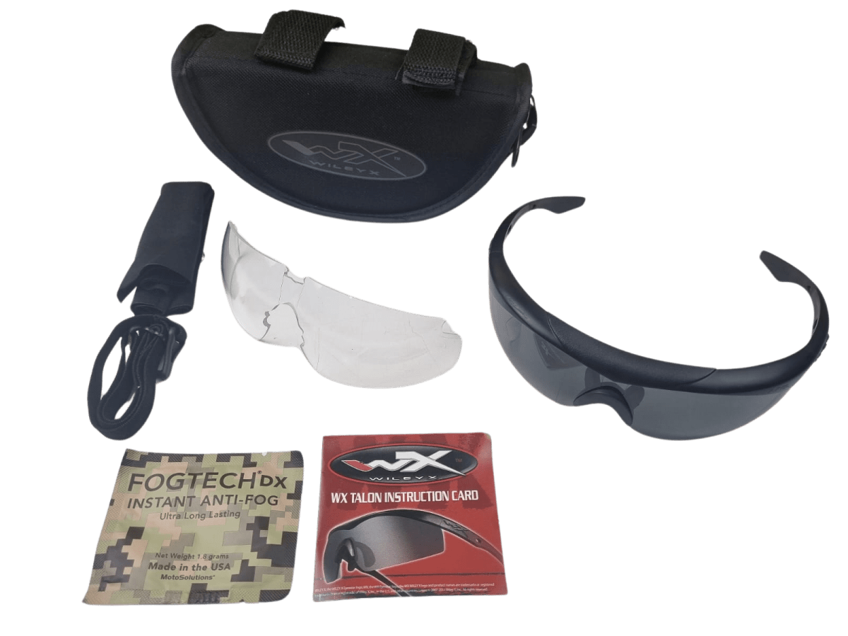 Wiley X TALON 2 micas marco negro | Nueva Armeria Tarapaca - GLOCK STORE