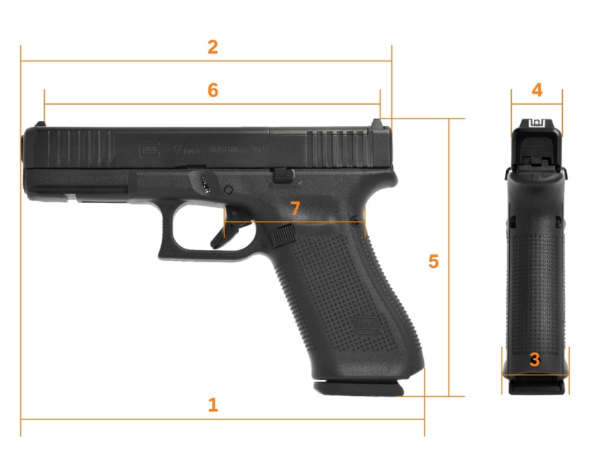GLOCK 17 GEN 5 CAL 9mm MOS (Sistema óptico modular) | Nueva Armeria ...