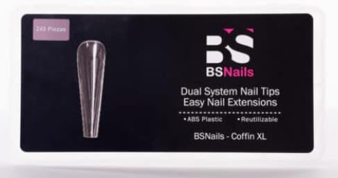 Molde Dual System BS Nails Coffin XL | Kolly Tienda ONLINE