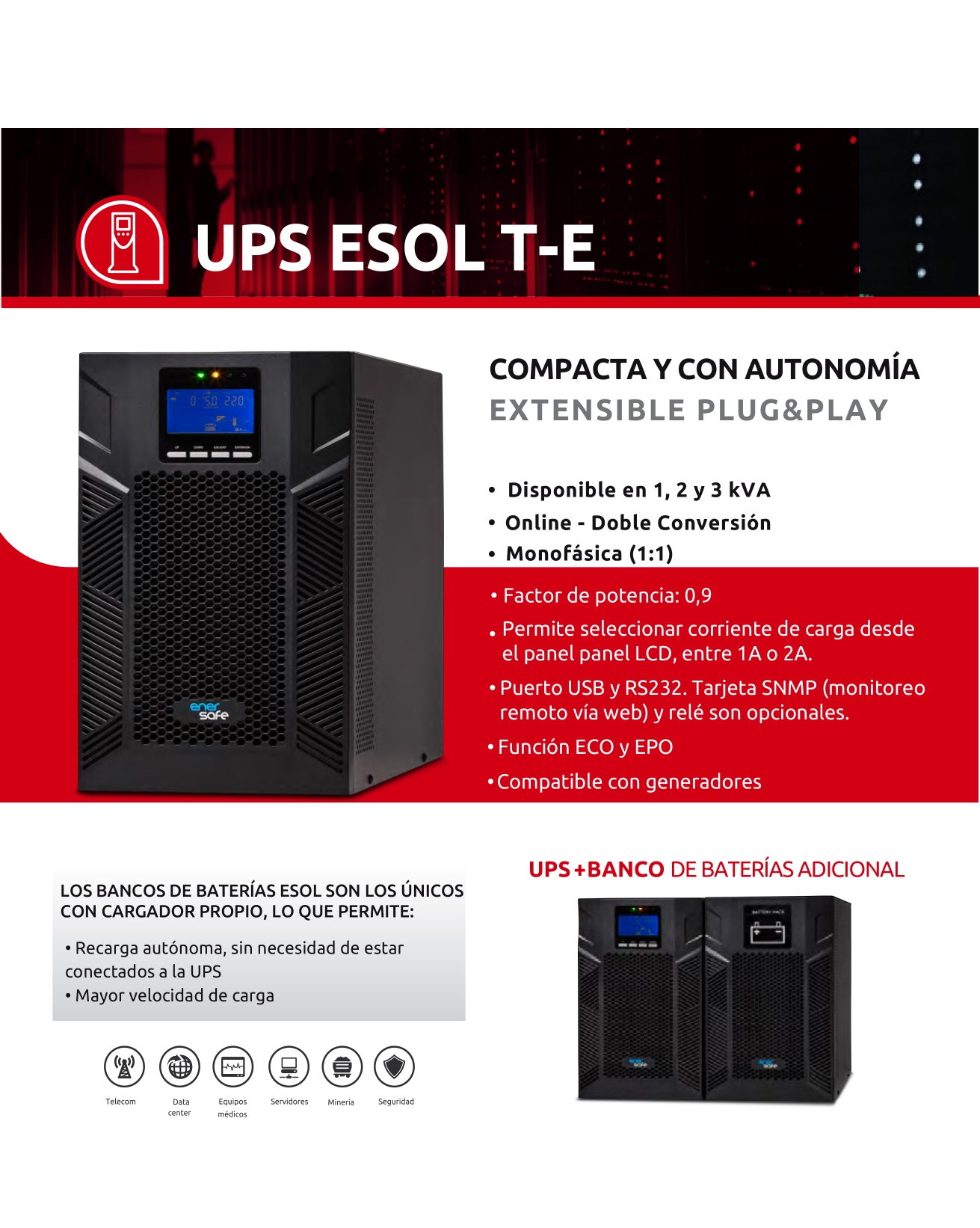 UPS ONLINE ENERSAFE 2KVA | KOEM
