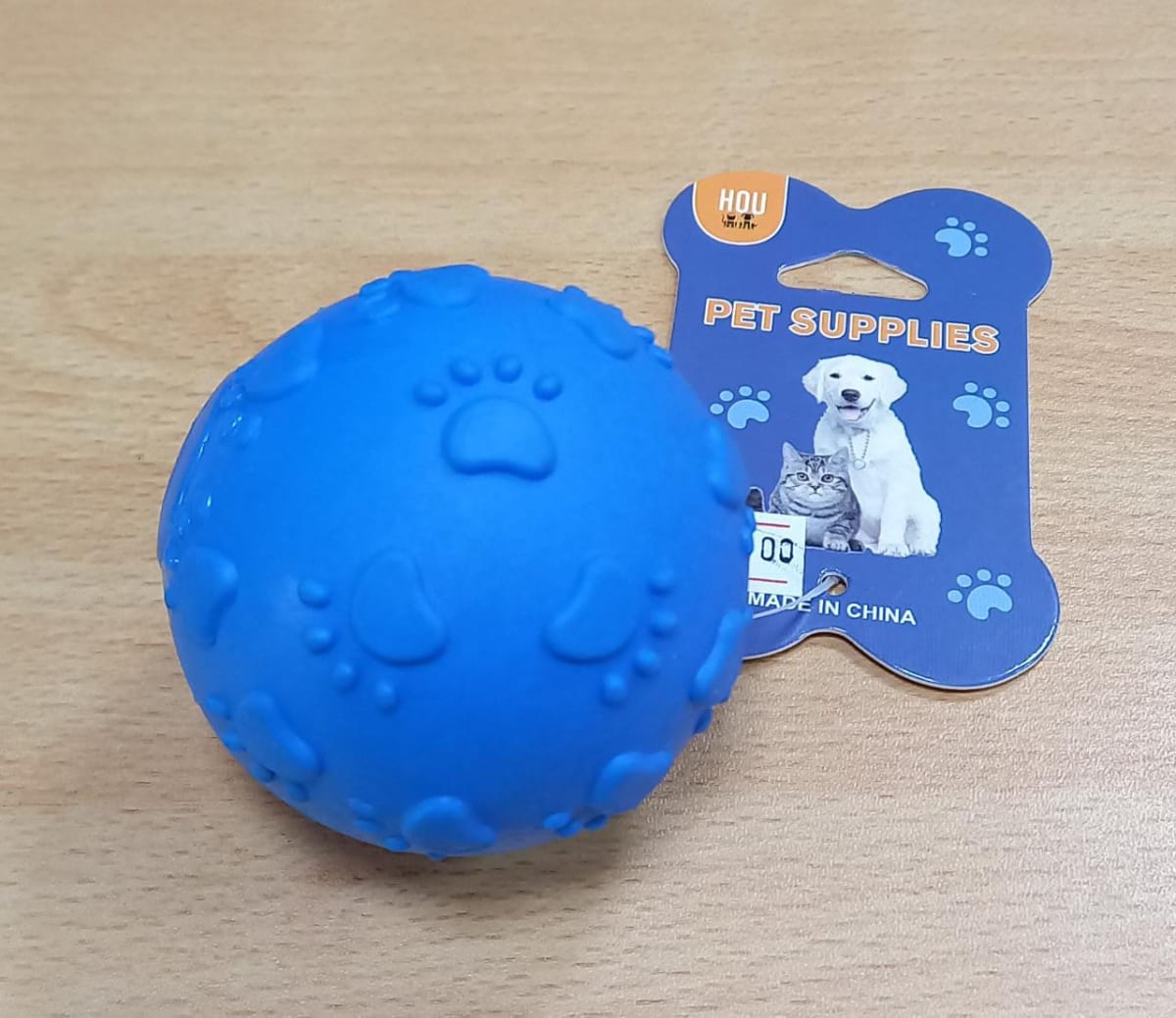 PELOTA DE JEBE PEQUEÑA CON SONIDO | Peludit@s Pet Shop