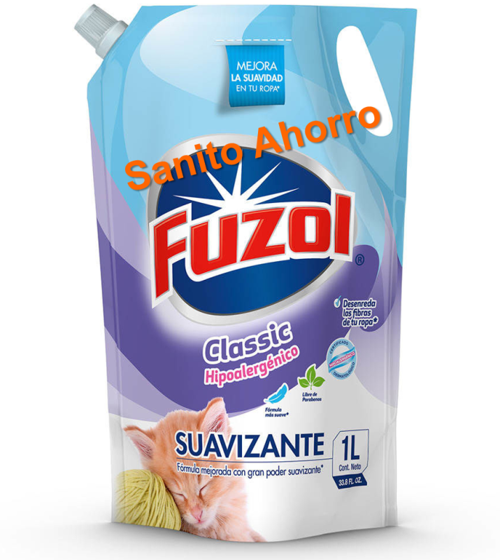 SUAVIZANTE FUZOL CLASICO - SANITO AHORRO