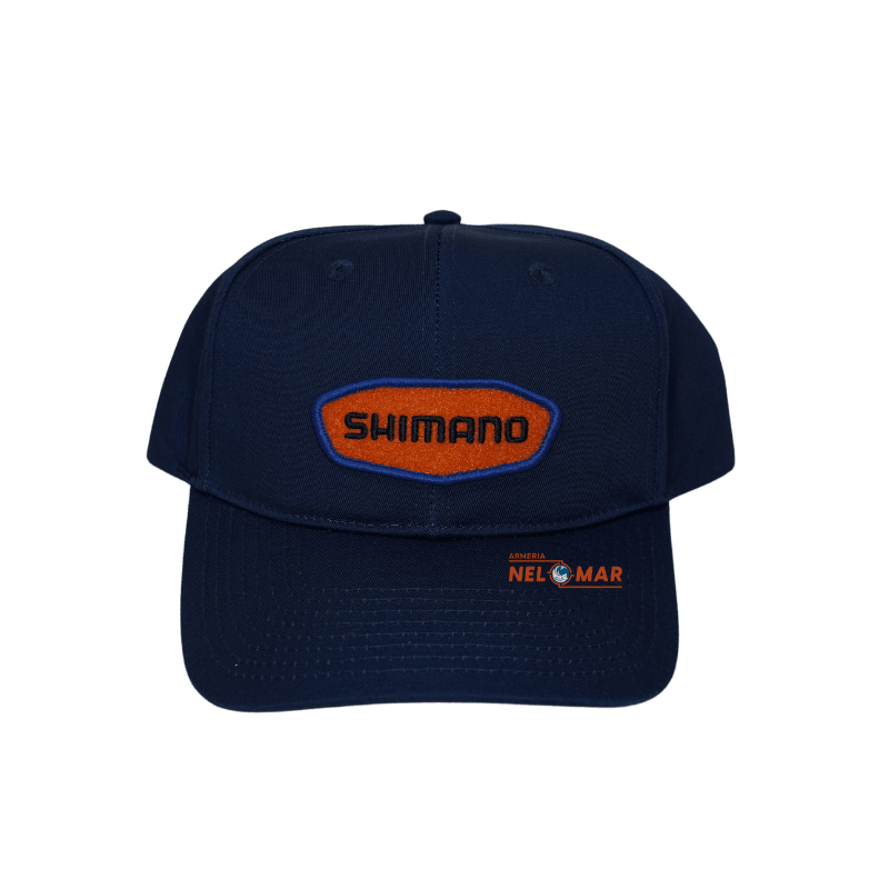 GORRO SHIMANO AZUL - LOGO NARANJO | ARMERIA NELMAR