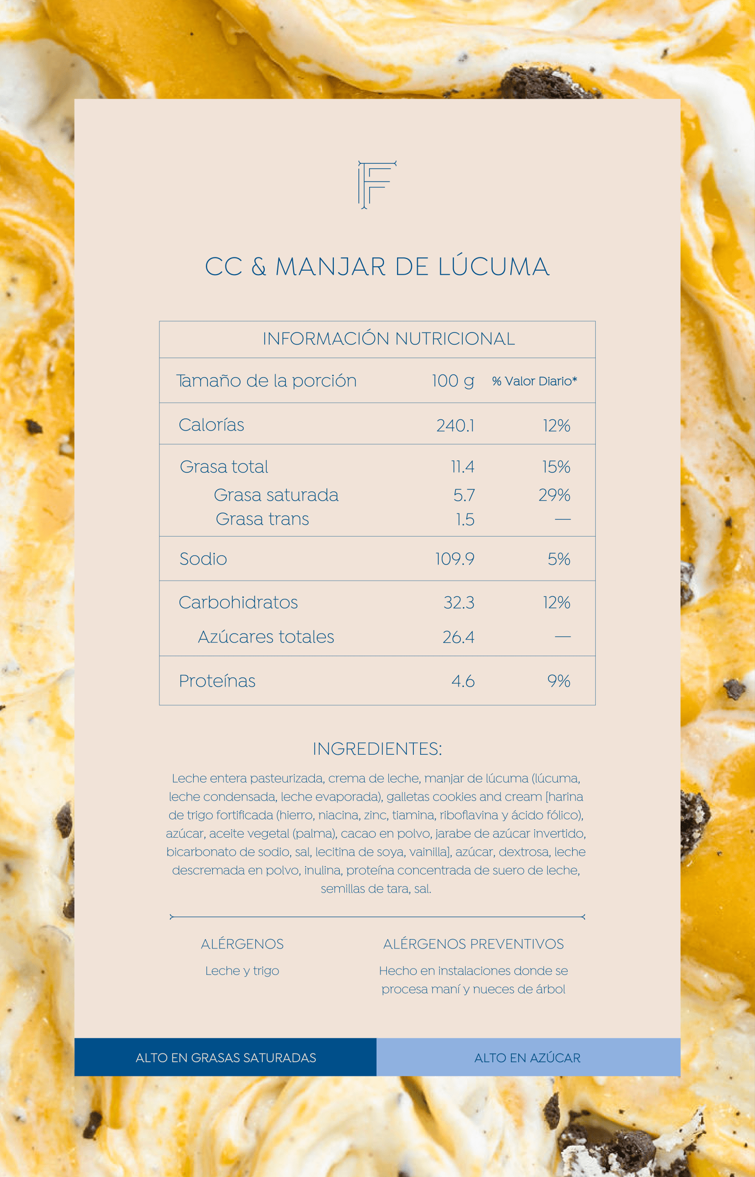 C&C CON MANJAR DE LÚCUMA | FREH