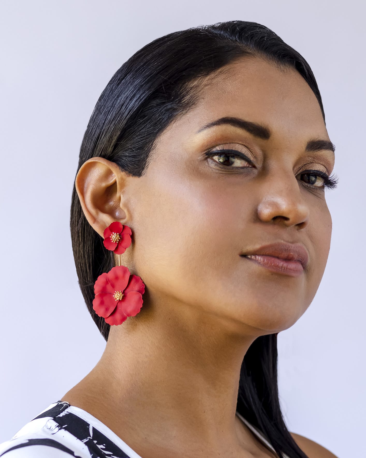 ARETE FLOR DOBLE | Sirena