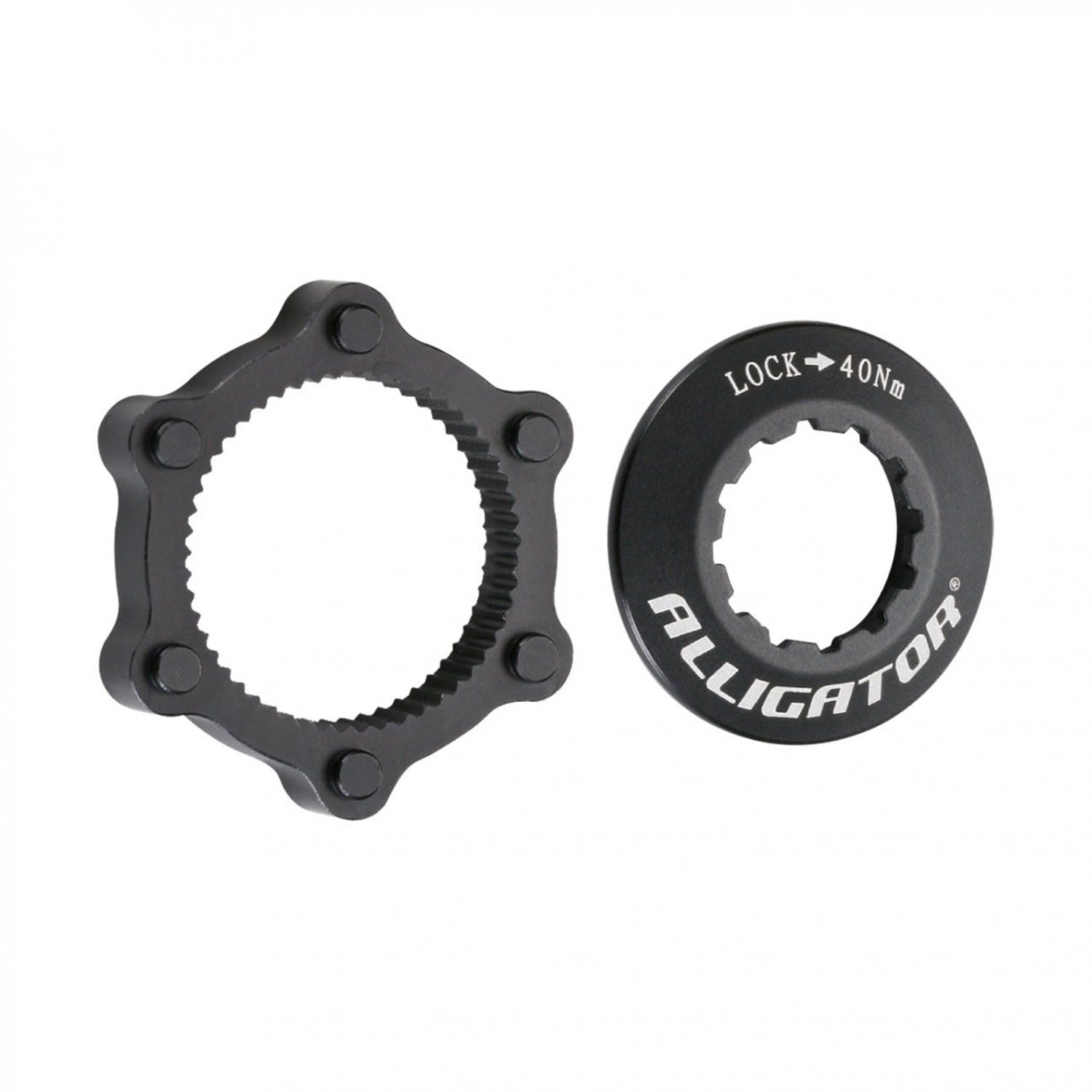 ADAPTADOR CENTER LOCK ALLIGATOR HK-CLA01 NEGRO | Nahuelbuta Zone