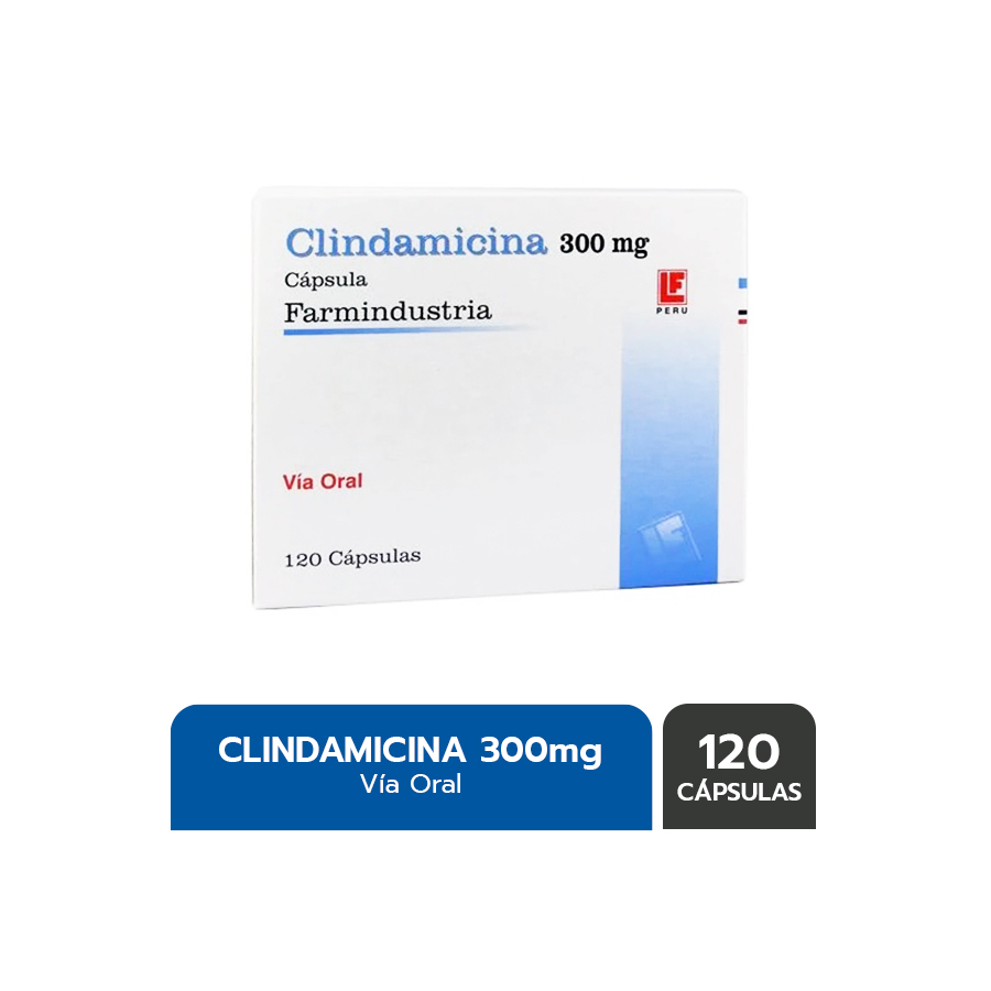 CLINDAMICINA 300 GR CAPSULAS CAJA X 120 UND | Boticas Maxfarma
