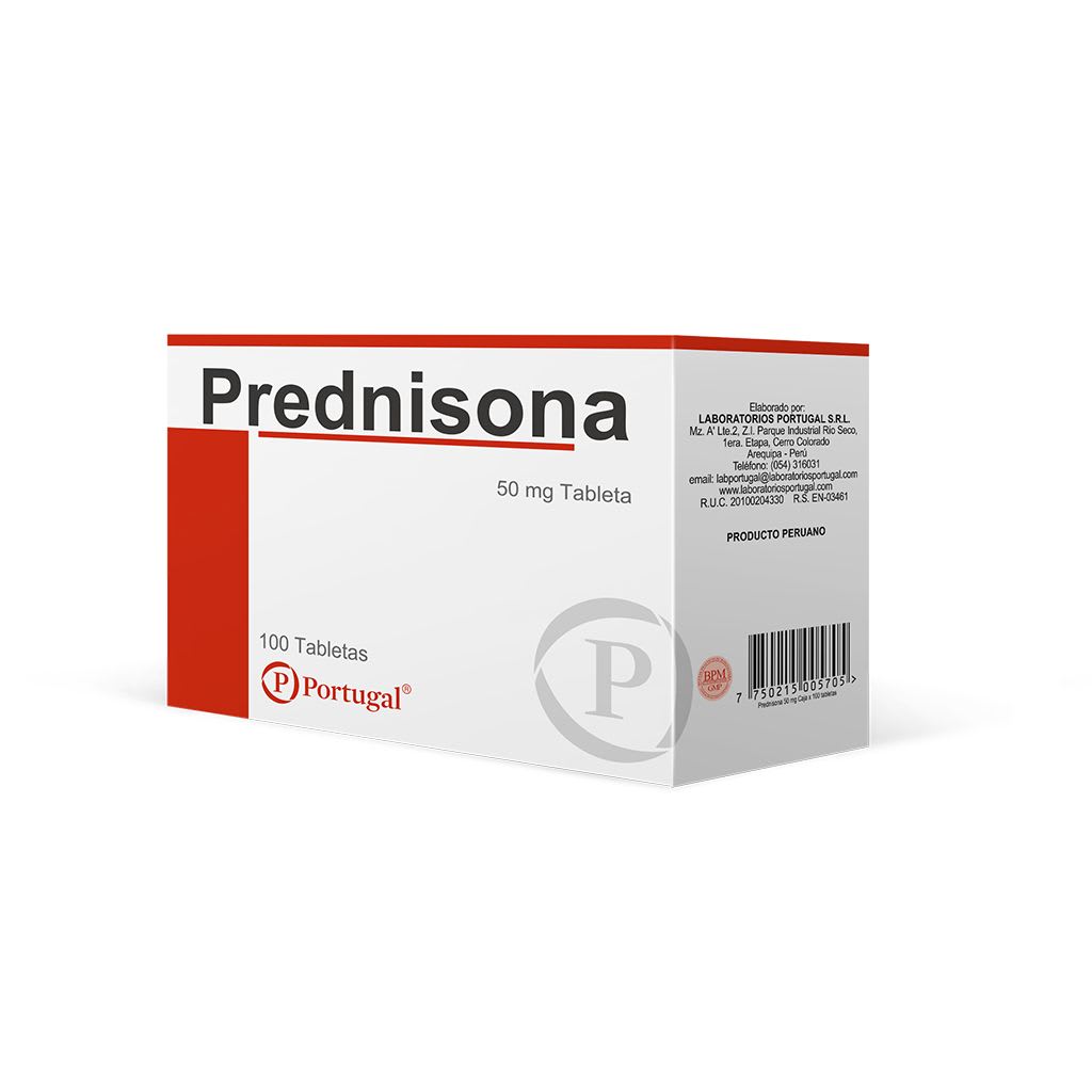 PREDNISONA 50 MG TABLETA CAJA X 100 UNID | Boticas Maxfarma