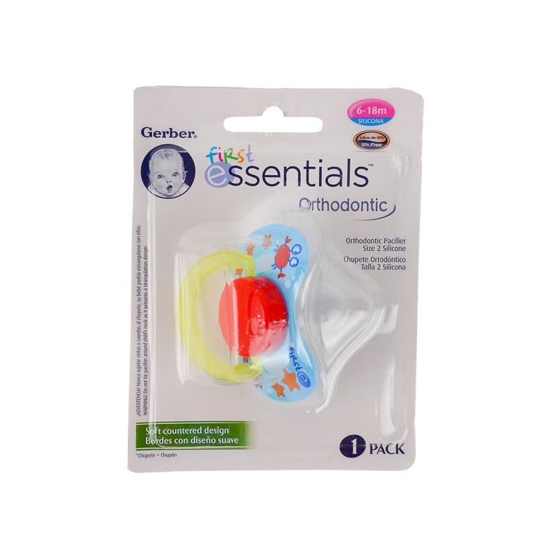 GERBER FIRST ESSENTIALS CHUPÓN ORTODONTICO | Boticas Maxfarma