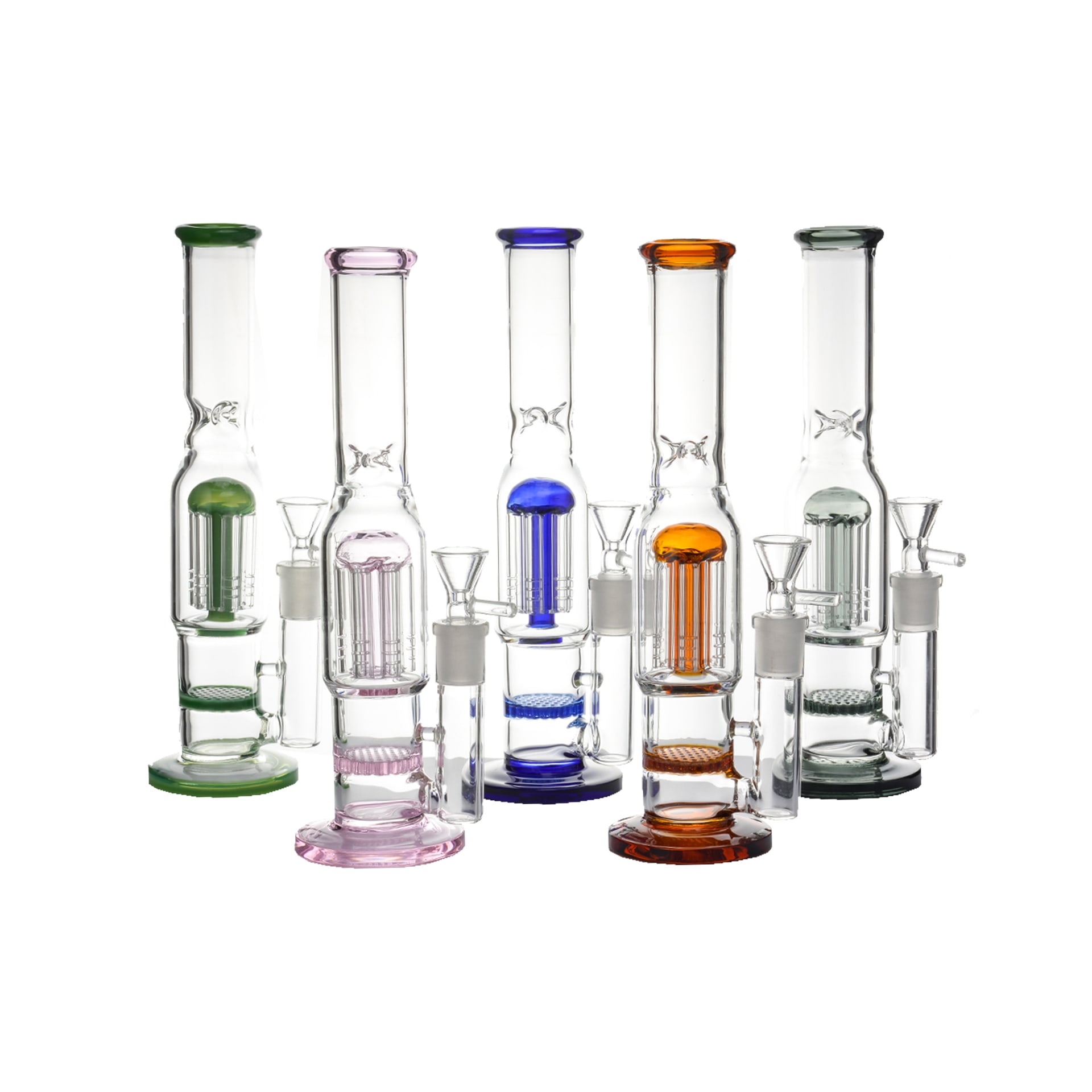 Bong Pyrex 26cm Beaker Medusa Borde Color | GrowPro