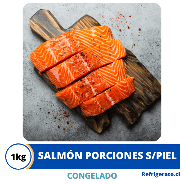 SALMÓN PORCIÓN SIN PIEL ALIMEX PESO VAR | Congelados Refrigerato