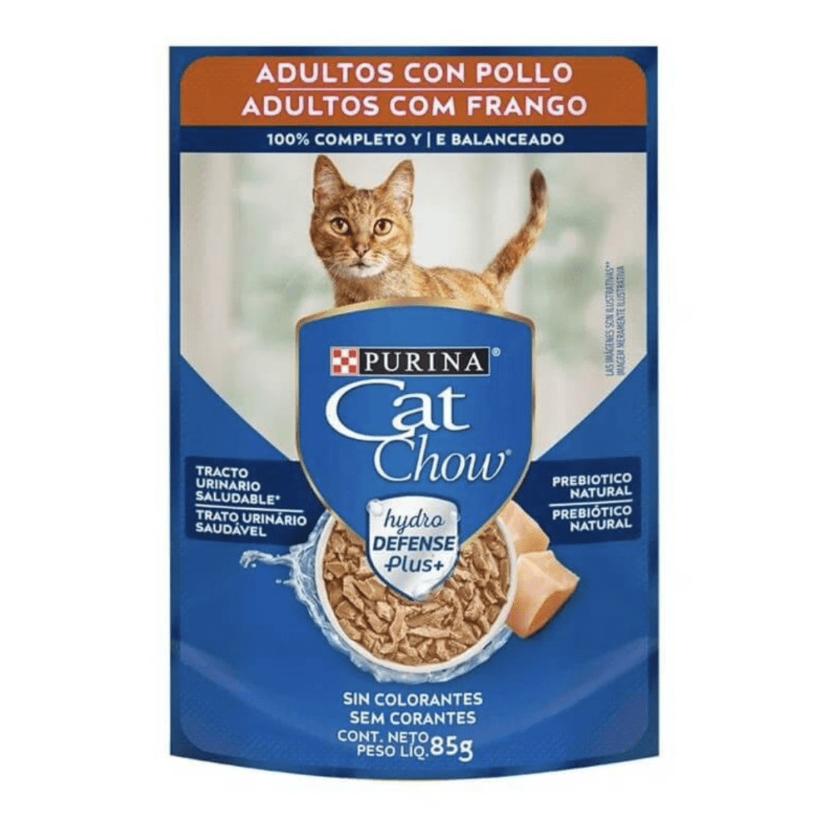 PURINA CAT CHOW ADULTOS SACHET SABOR POLLO 85g | El Acuario