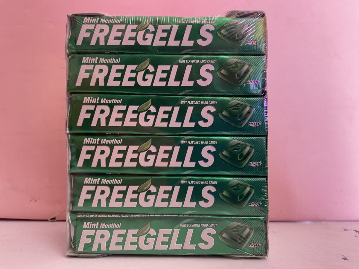 FREEGELLS CARAMELO MENTA DISPLAY | Distribuidora El Rincón