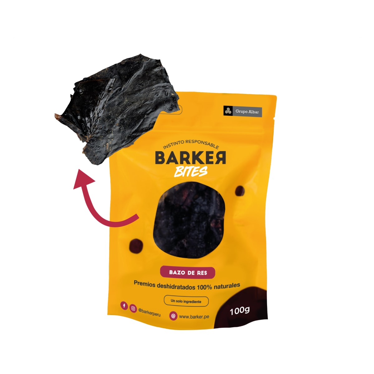 BARKER BAZO DE RES DESHIDRATO | Doka Pet Store