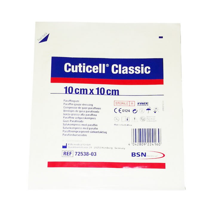 CUTICELL CLASSIC GASA PARAFINADA 10X10CM | Coldiab Spa