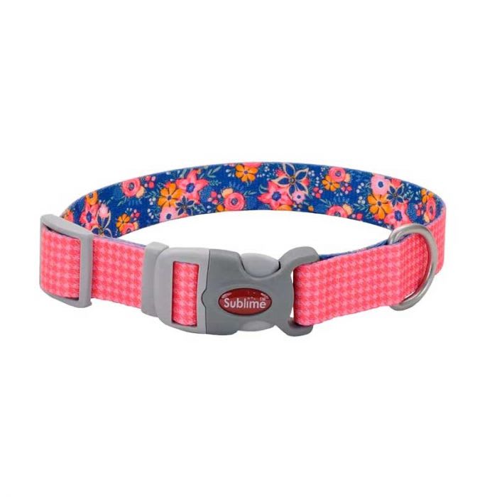 COASTAL SUBLIME COLLAR FLOWER PINK | Rekete Patitas Pet Shop