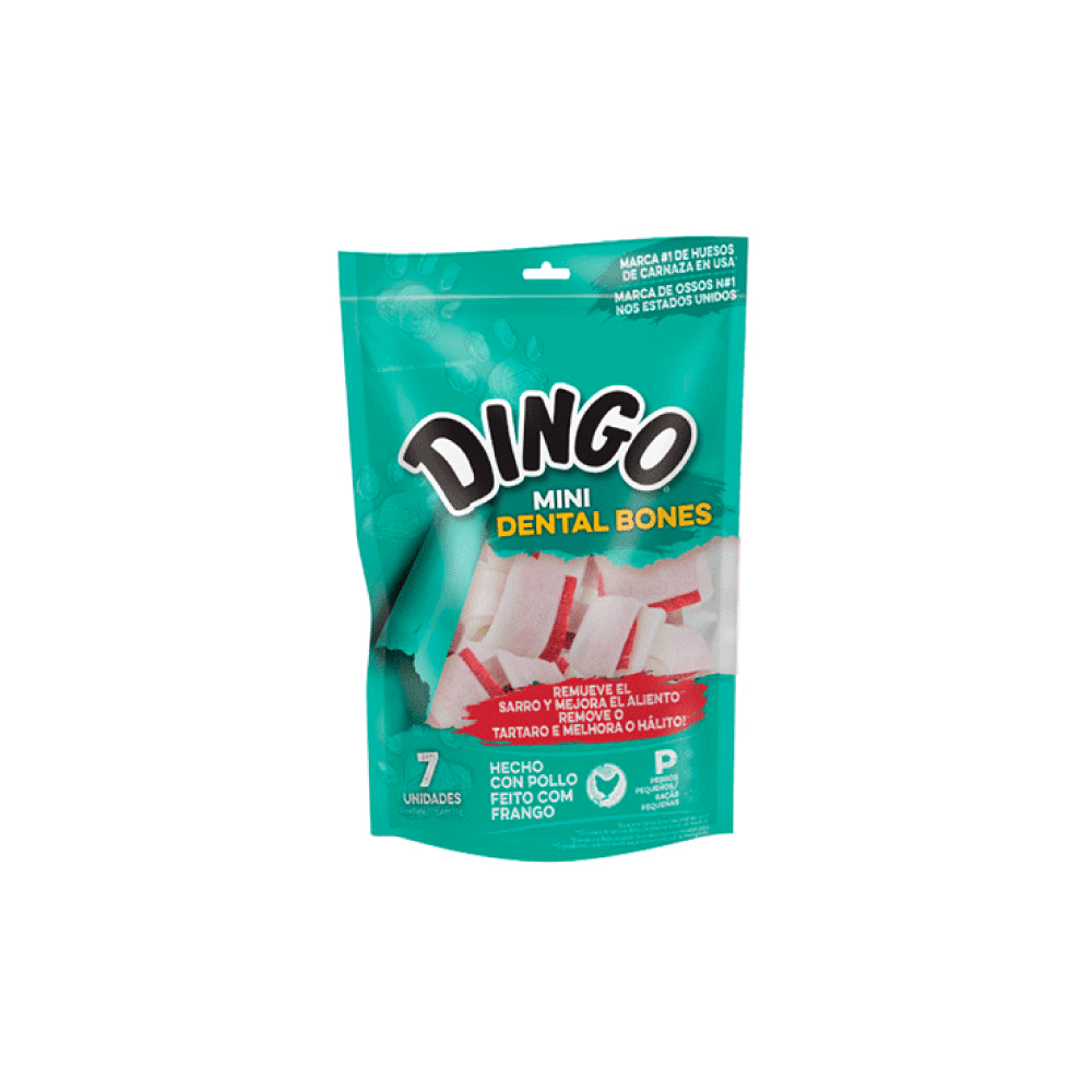 Dingo Dental Mini Bones 70 gr (7 Unid) | Mascotas Recreo