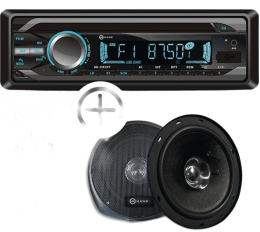 RADIO 1991 1 DIN BT + PARLANTES | DIEMA