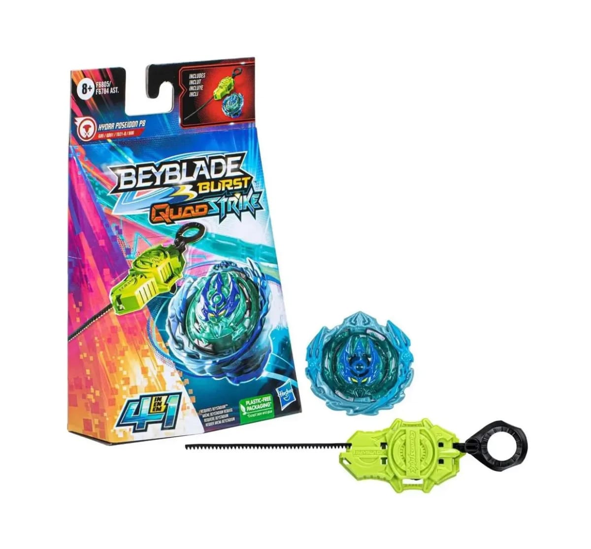 BEYBLADE BURST QUADSTRIKE- HYDRA POSEIDON P8 | Juguetería Little Toys Chile