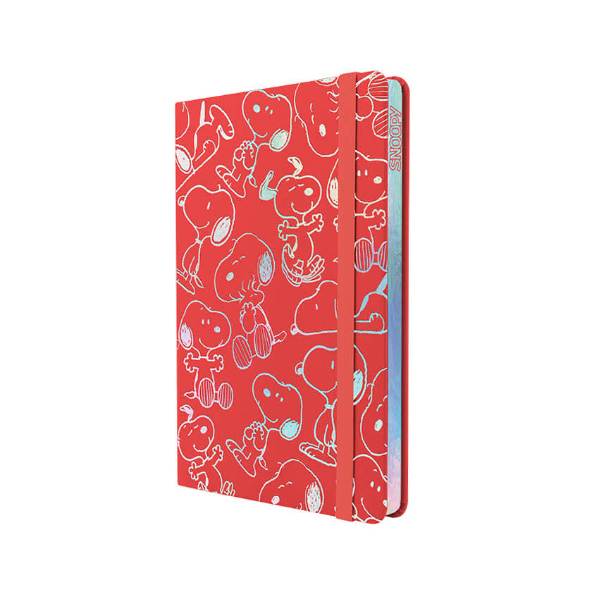 CUADERNO NOTES A5 TAPA DURA RAYADO SNOOPY | Juguetería Little Toys Chile