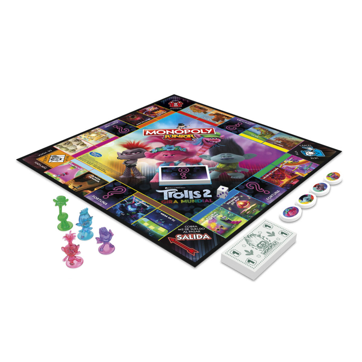 MONOPOLY JUNIOR TROLLS WORLD TOUR | Juguetería Little Toys Chile
