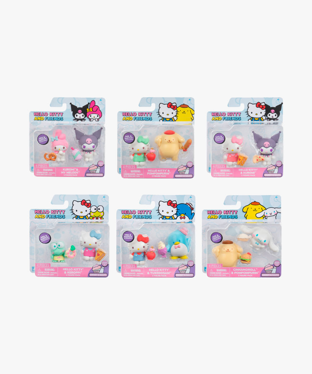 HELLO KITTY AND FRIENDS PACK DE 2 FIGURAS SURTIDO | Juguetería Little ...