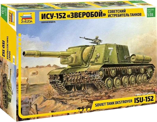 Model Kit Zvezda: 3532 ISU-152 Soviet Self-propelled Gun | Top 8 Game ...