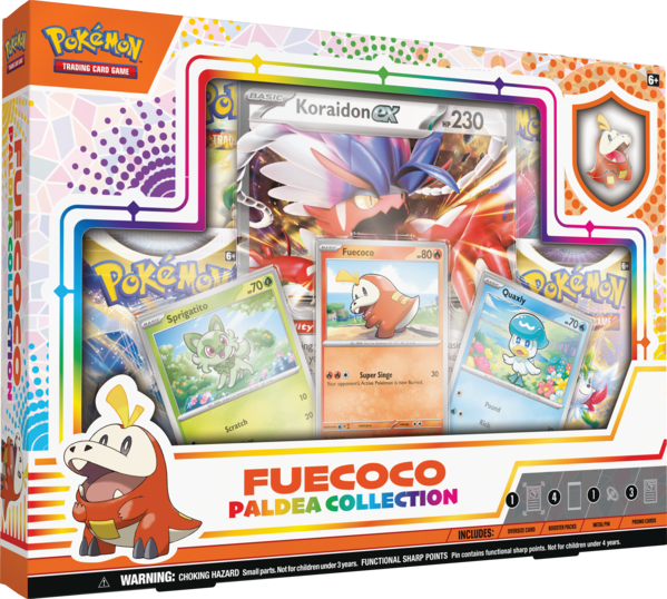 Colección con Pin Paldea Pokémon TCG: Fuecoco Español | Top 8 Game Center