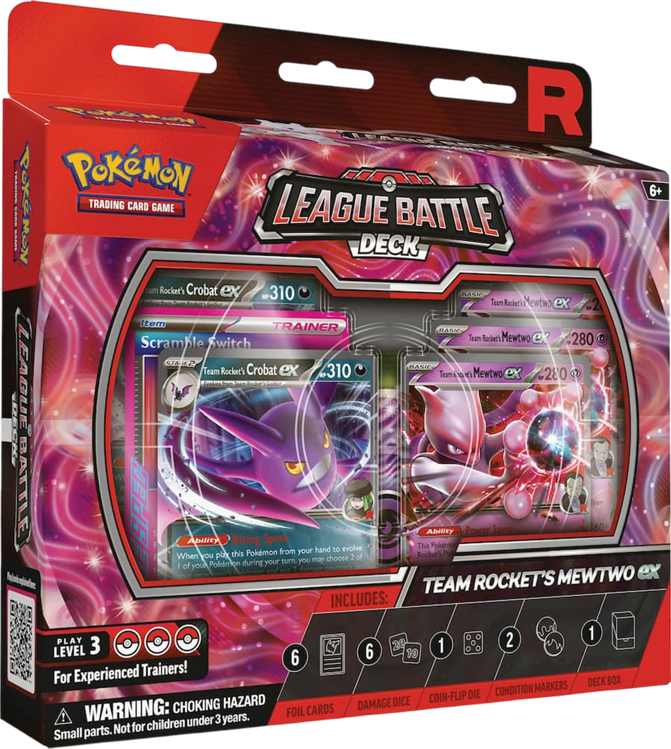 League Battle Deck Pokemon: Team Rocket's Mewtwo EX | Top 8 Game Center
