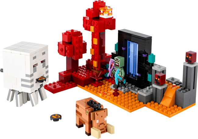 LEGO Minecraft: The Nether Portal Ambush | Top 8 Game Center
