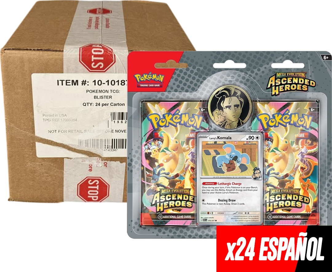 PREVENTA Case Blister Pokemon TCG: Ascenso Heroico (Laureano/Erika ...