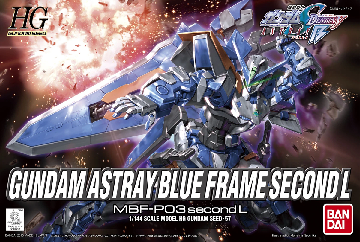 Model Kit Bandai Hobby HG: 1/144 Gundam Astray Blue Frame Second L ...