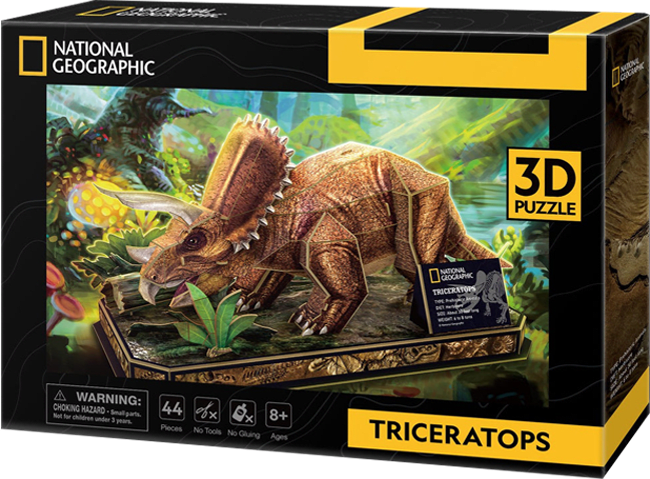 Puzzle 3D National Geographic: Triceratops | Top 8 Game Center