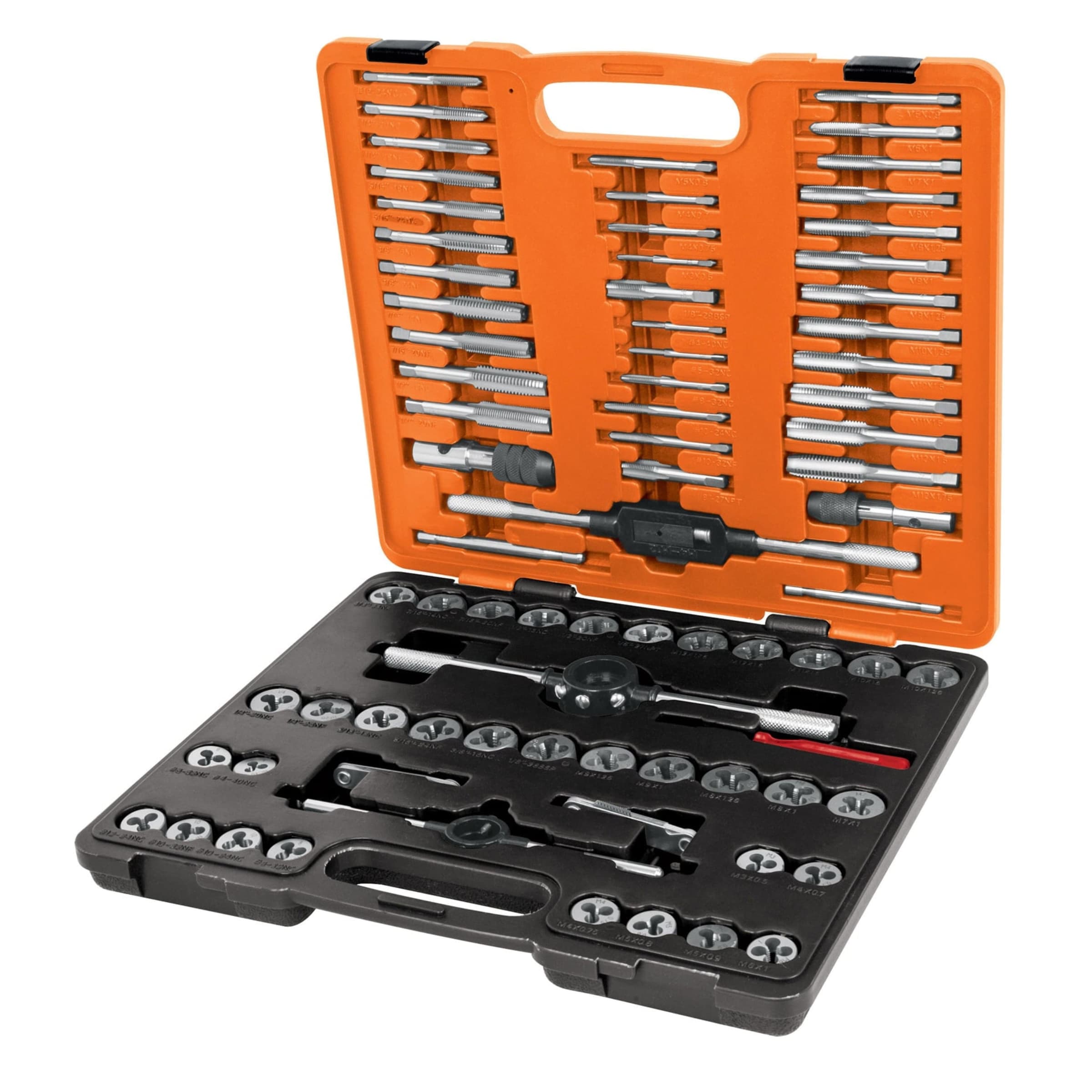 Juego de machos y tarrajas saca roscas 76 piezas, Truper ...