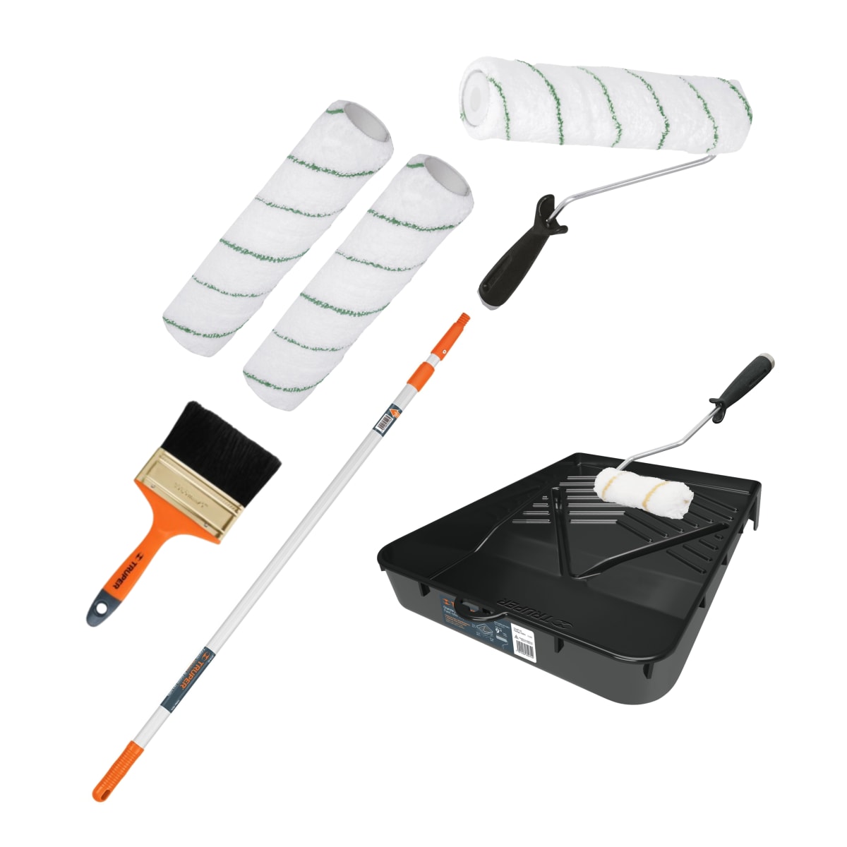 Rodillo para pintar, Extension Paint Roller Kit Completo -- TRUPER ...