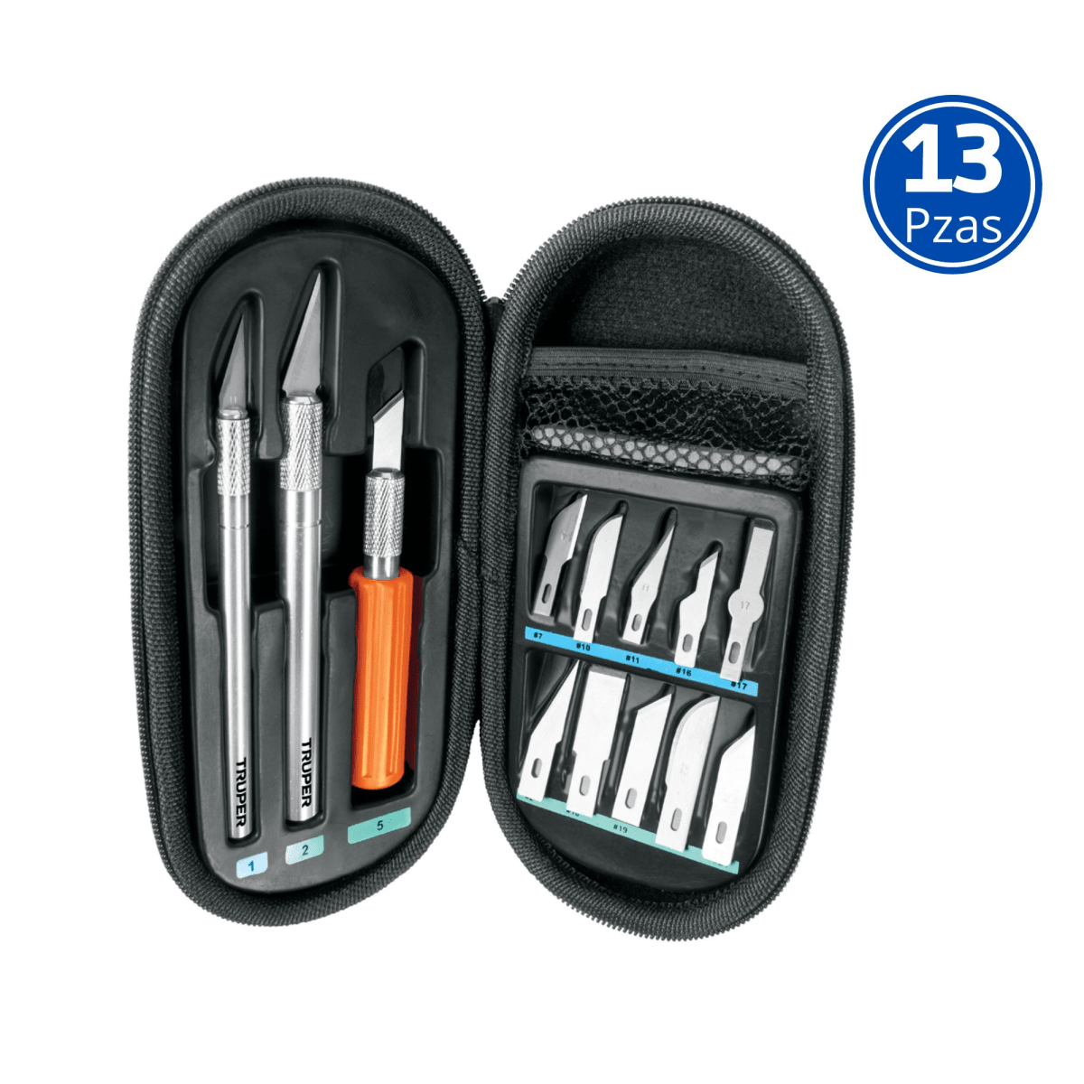 Juego Cutter precisión Cuchilla Exacto Hobby Truper 13 Piezas ...