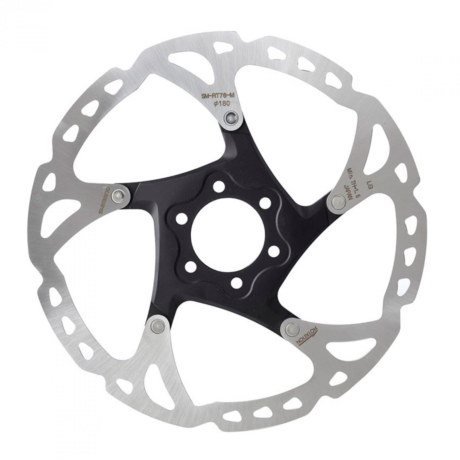 DISCO O ROTOR Shimano SM-RT76 180mm (6-pernos) | MikeBikes