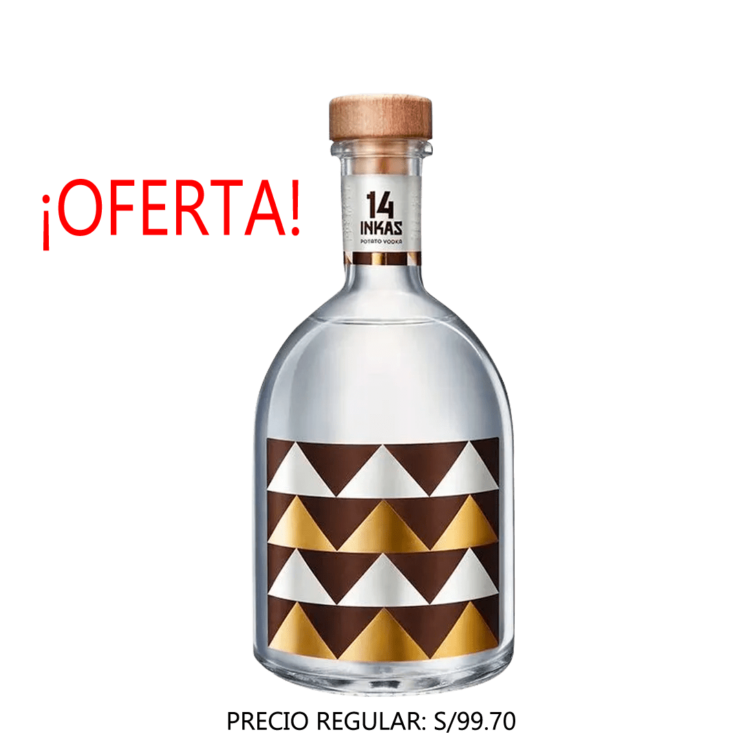 VODKA 14 INKAS X 750ML. | Licores Nuevo Mundo