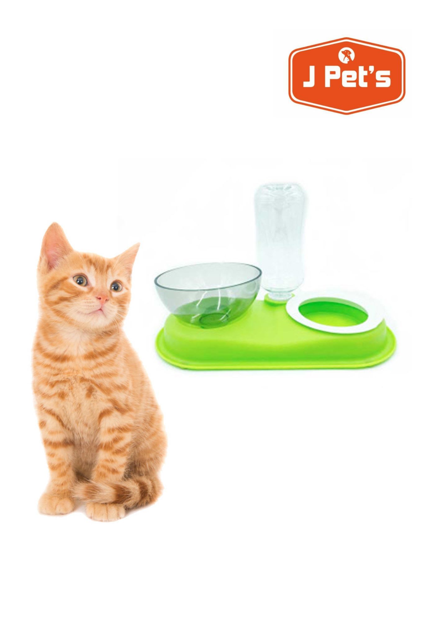 DISPENSADOR COMIDA Y ALIMENTO CON BOTELLA | Jpets Mascotas