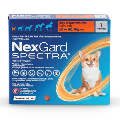 NEXGARD SPECTRA 2 A 3.5KG 1 COMPRIMIDO | Jpets Mascotas