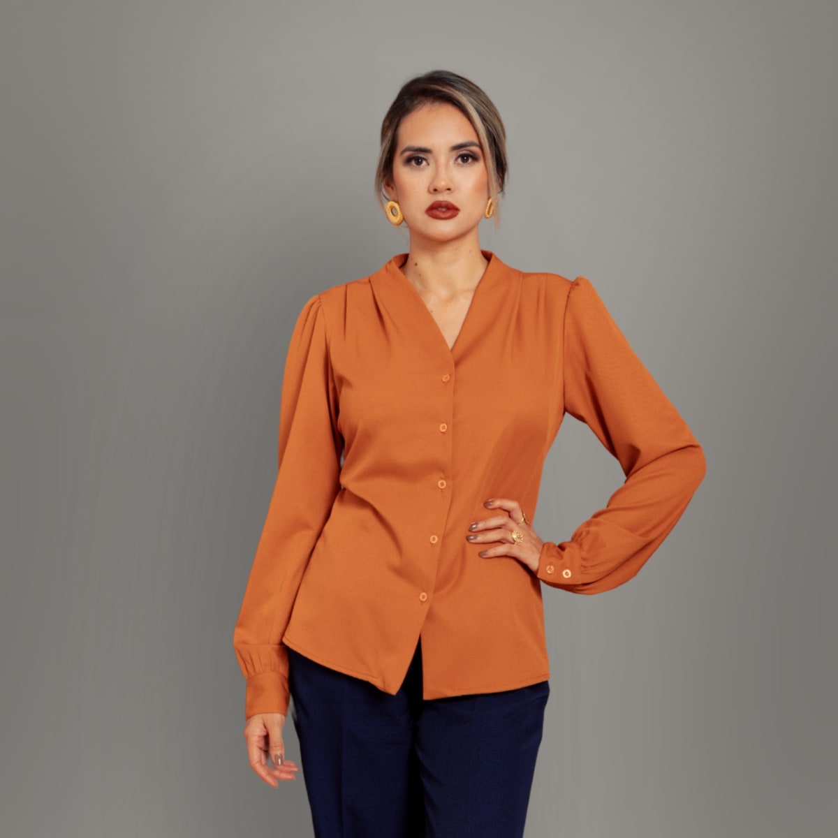 BLUSA CLARISA TERRACOTA | Executivas
