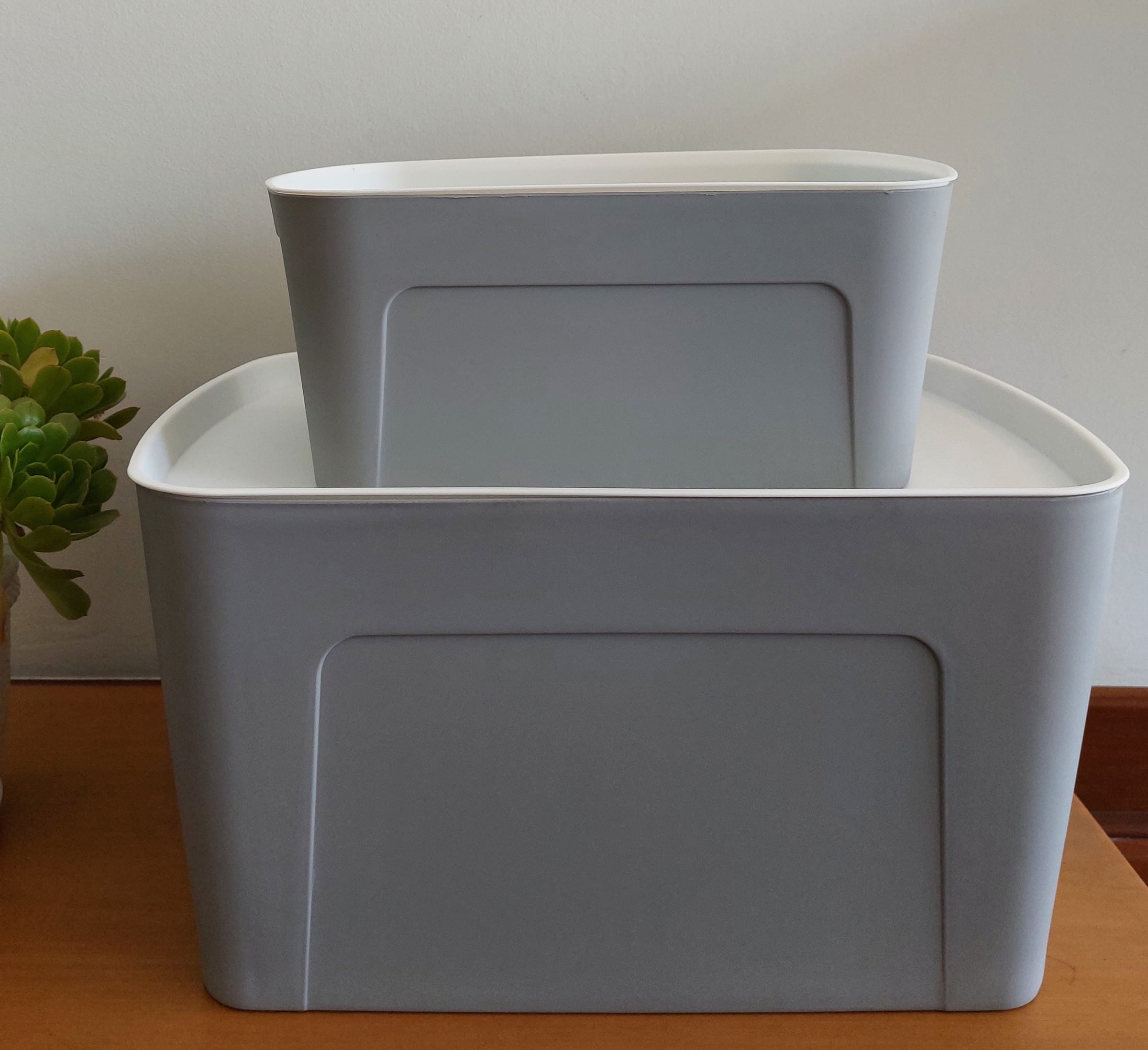 BOX GRIS | CON TAPA | LARGE | T-Organiza