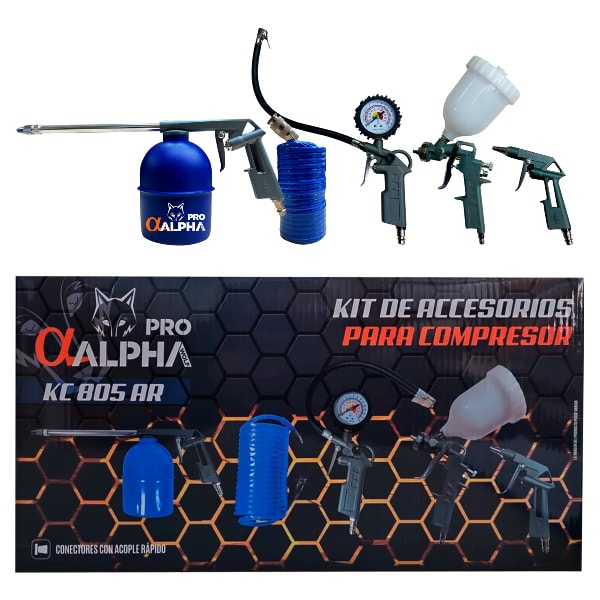 Kit Para Compresor 5 Piezas ALPHA | FerreOnline
