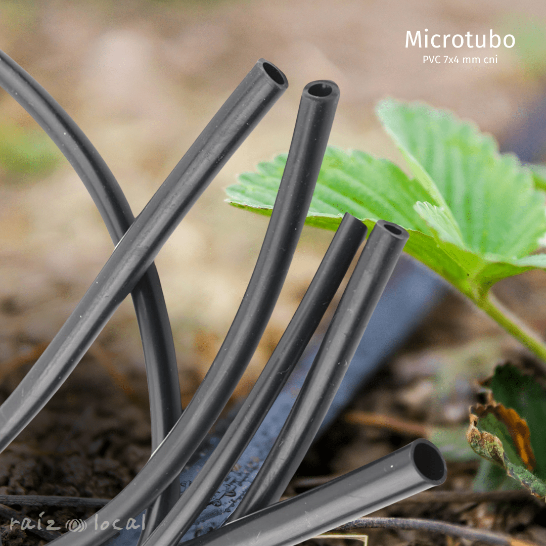 Microtubo de PVC Negro Flexible para Sistemas de Riego | CONSTRUPLANET
