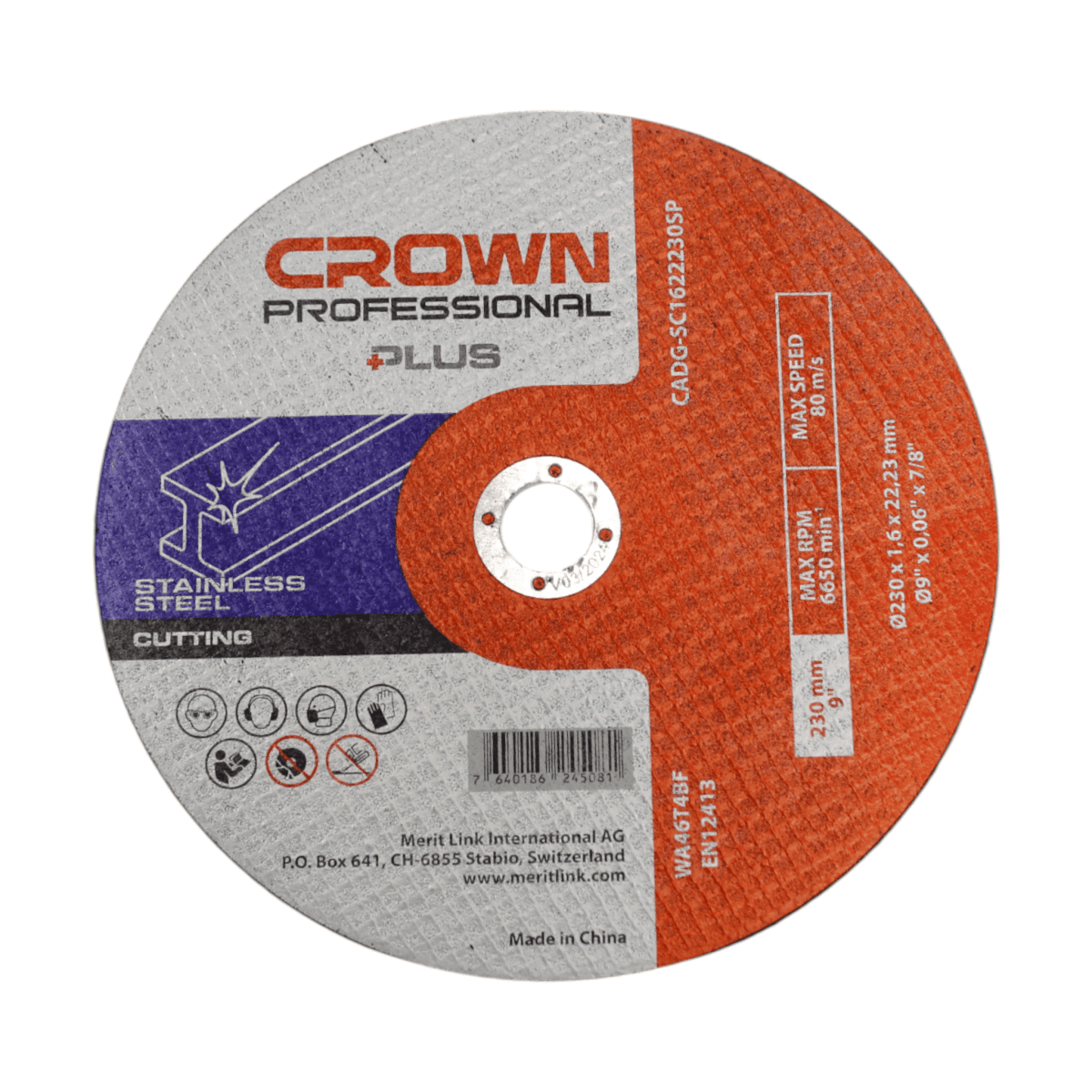 DISCO CORTE METAL CROWN | CONSTRUPLANET