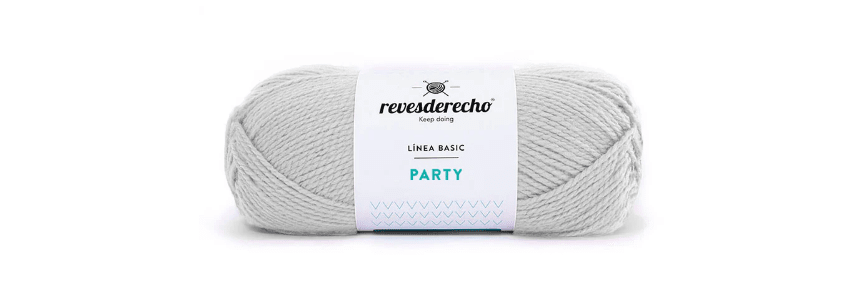 LANA PARTY REVES DERECHO GRIS PERLA 18 | Morales Spa | El Rey Del Crochet