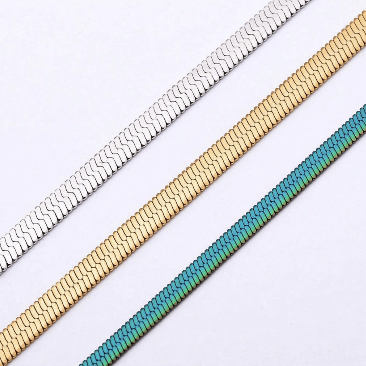 Cadena Verde Triple Snake | Aimara